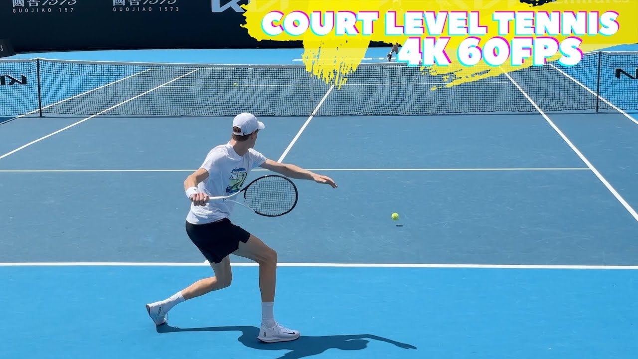 Jannik Sinner Just Hits Different...| Court level Practice 4K 60FPS ...