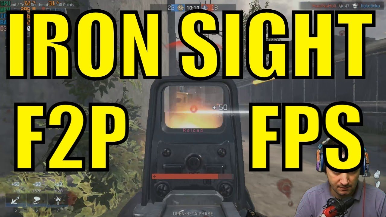 Iron Sight on GTX 555 with Q9300 F2P FPS - YouTube