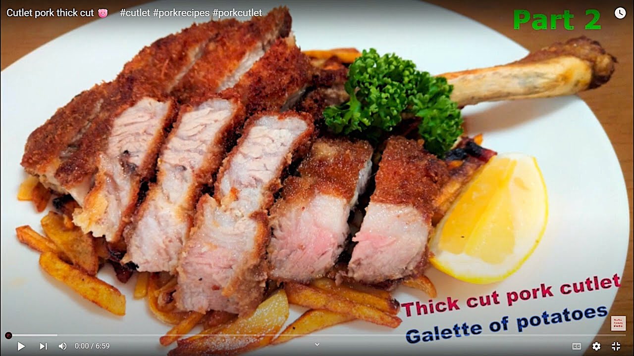 Cutlet pork thick cut Part 2 🐷 #cutlet #porkrecipes #porkcutlet - YouTube