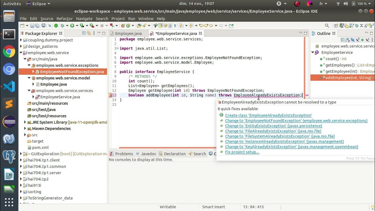 Employee Web Service Creation and Consumption through CLI Demo with JAX-WS and wsimport - YouTube