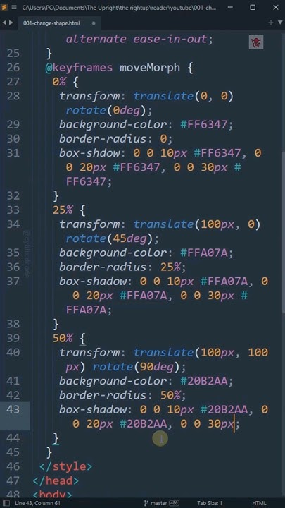 CHANGE SHAPE | html&css | #shorts #viralvideo #trending #viral #coder #html #frontend # ...