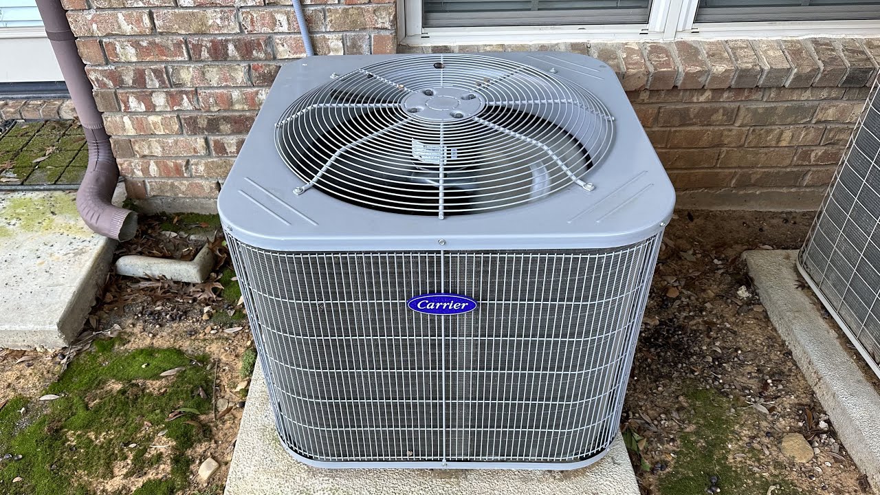 2021 Carrier Sentry CH14 Heat Pump Starting Up in Defrost - YouTube