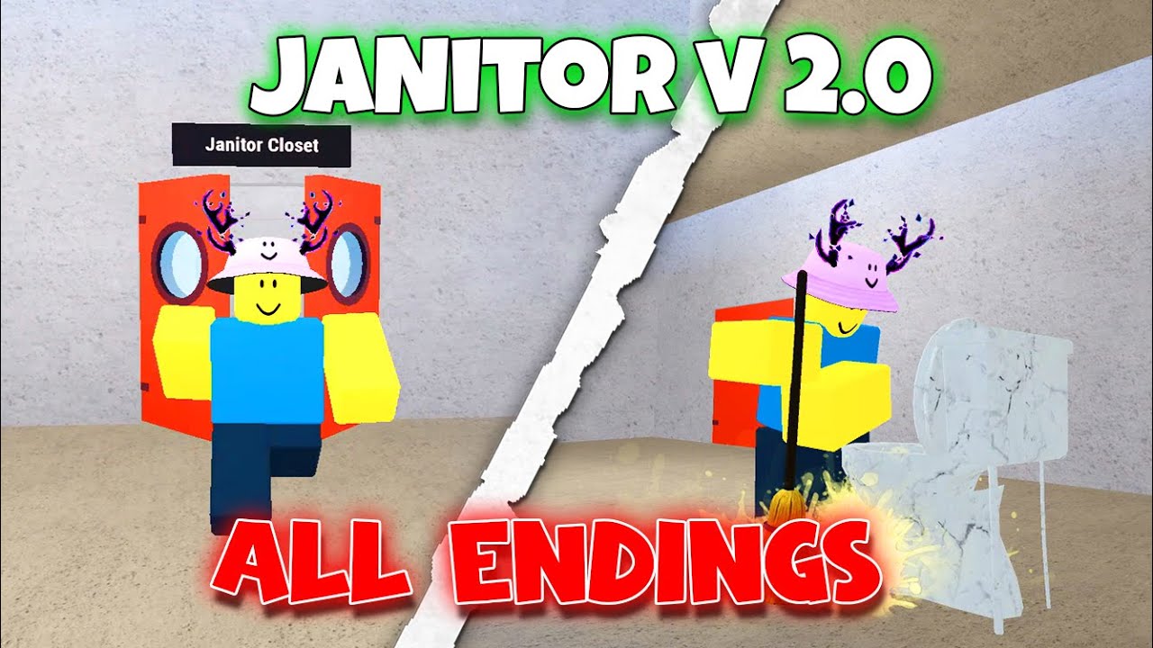 Janitor v2.0 - ALL Endings [Roblox] - YouTube