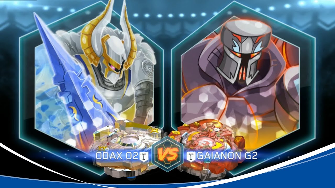 Omni Odax .T.X vs Giga Gaianon .Q.F - [Beyblade Burst APP] - ベイブレードバースト ...