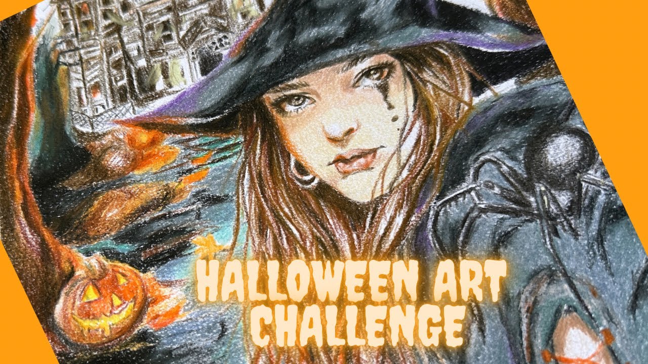 I Was Given The Witch Halloween Drawing Challenge #PT1 😱|Full ...