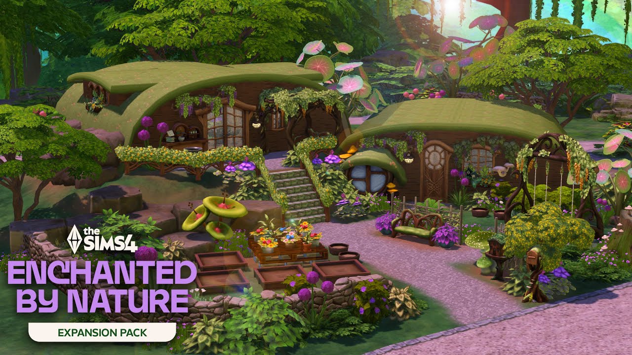 Fairy Hobbit House // The Sims 4 Speed Build - YouTube