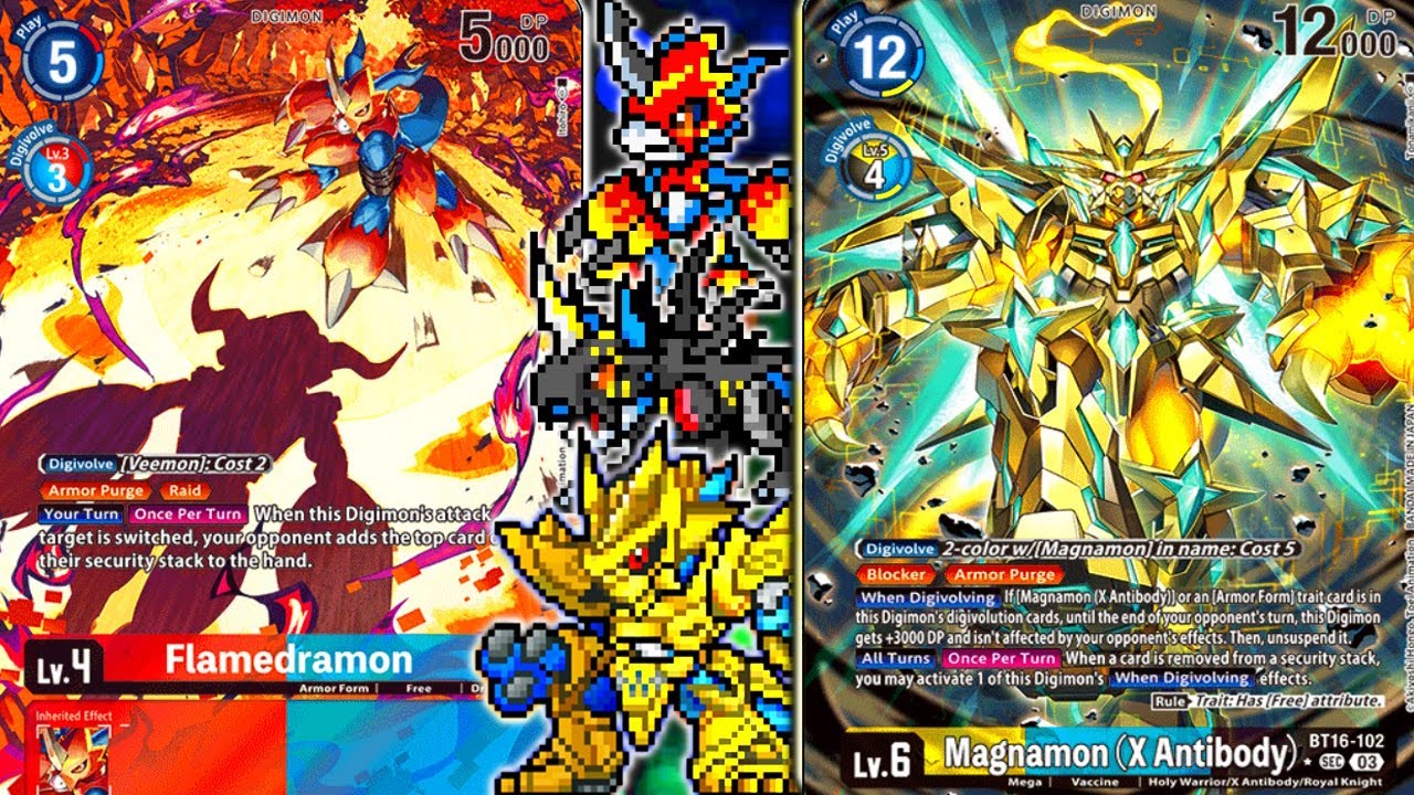 TOP 4 Evo Cup Magnamon X Deck! Digimon TCG BT17 Format - YouTube
