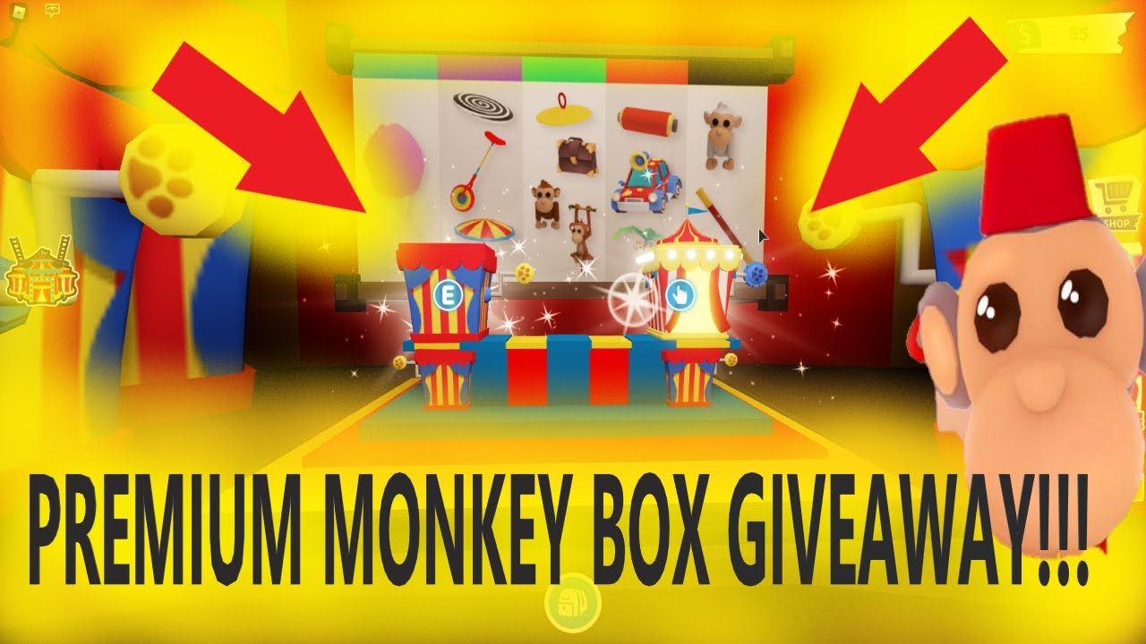 PREMIUM MONKEY ITEM BOX GIVEAWAY!!! (Adopt Me) - YouTube