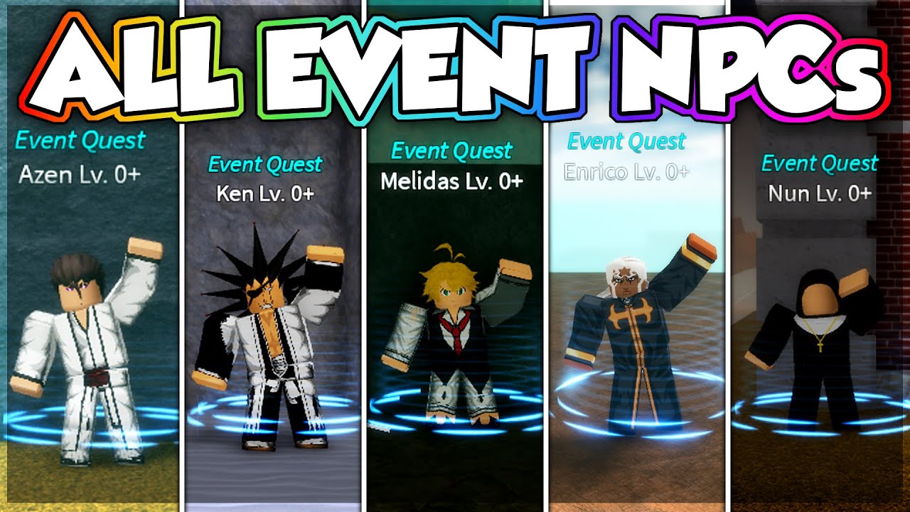 ALL NEW Event NPC Locations in Anime Story - YouTube