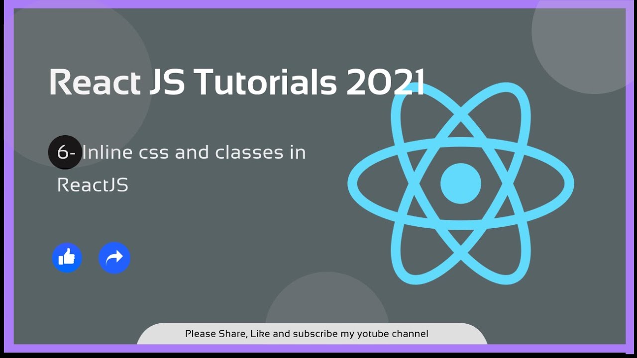 4 Reactjs 2021 Inline Css And Classes In React Js In Urdu React Js 8804