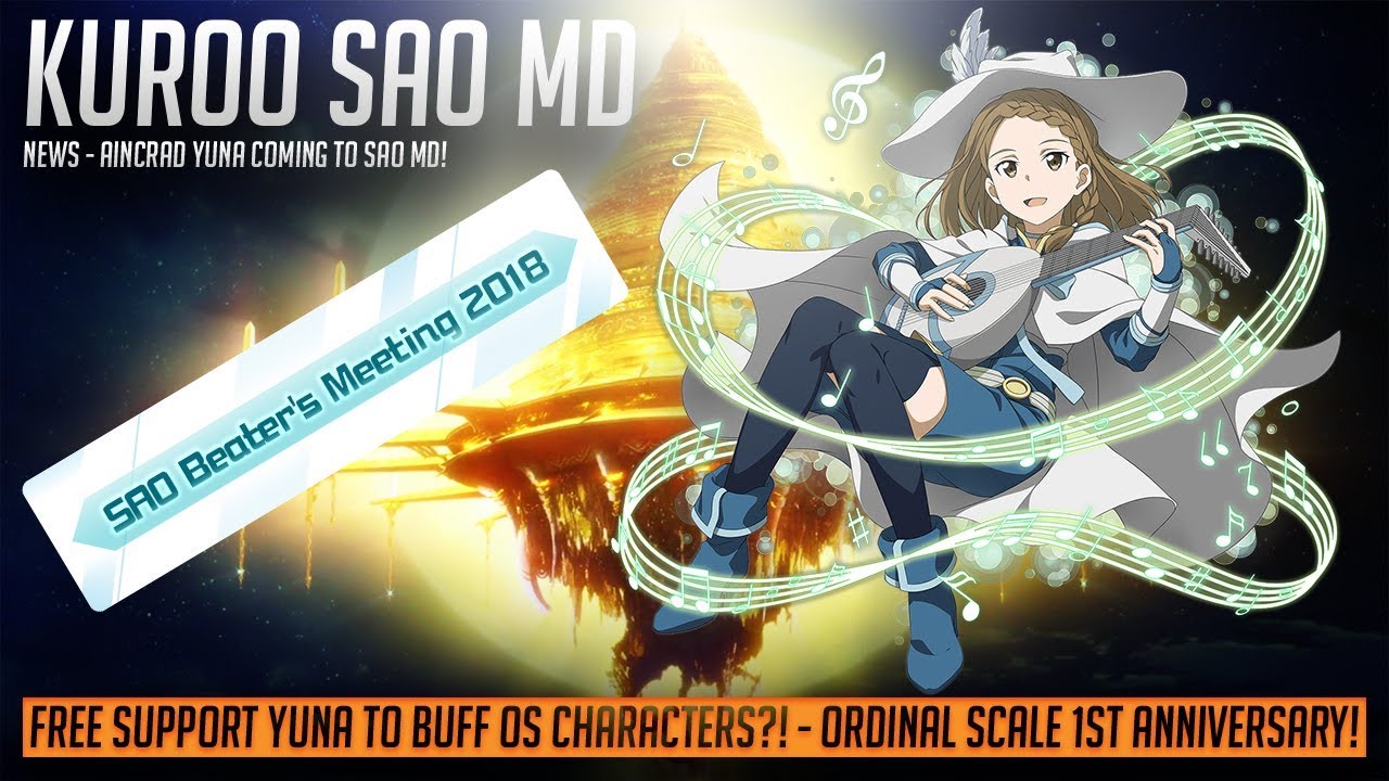 [SAO: MD] -【メモデフ】- NEWS - FREE Aincrad YUNA coming to SAO MD ...