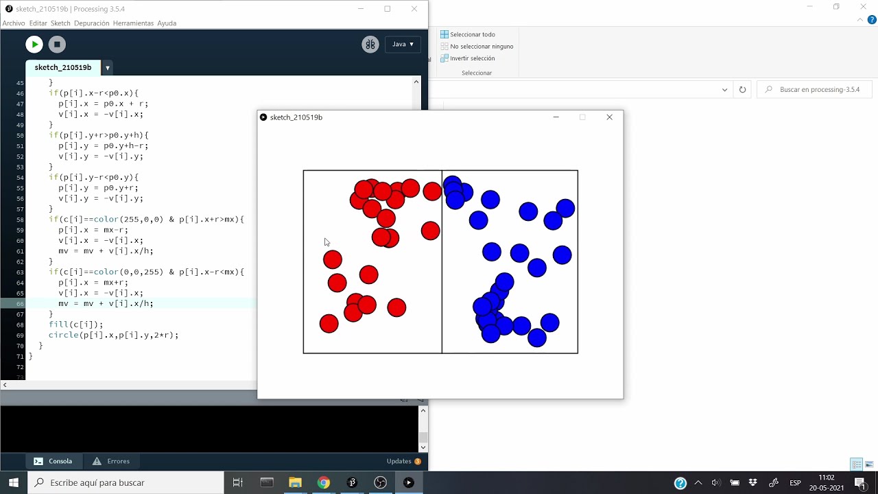 Programación en Processing, PVectores y sistemas de particulas - YouTube