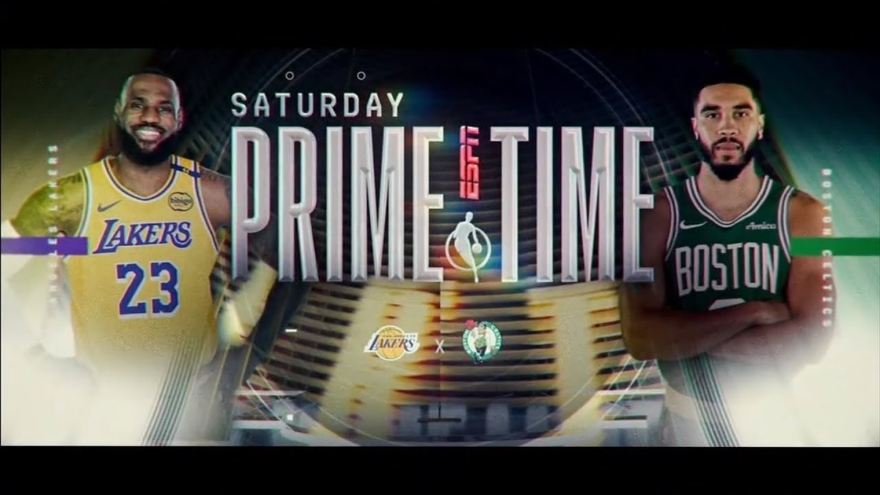 NBA Saturday Primetime on ABC (LAL @ BOS) - Countdown/Courtside + Intro ...
