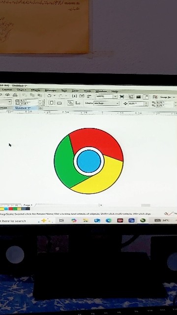 Chrome tutorial in Corel draw | how to make logo in Corel draw #computerknowledge # ...