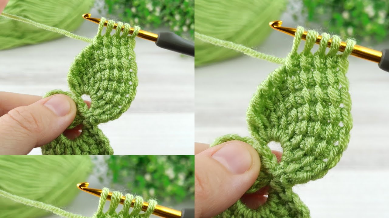 Wow, you will love what I made! Autumn breeze crocheted leaf patterned ...