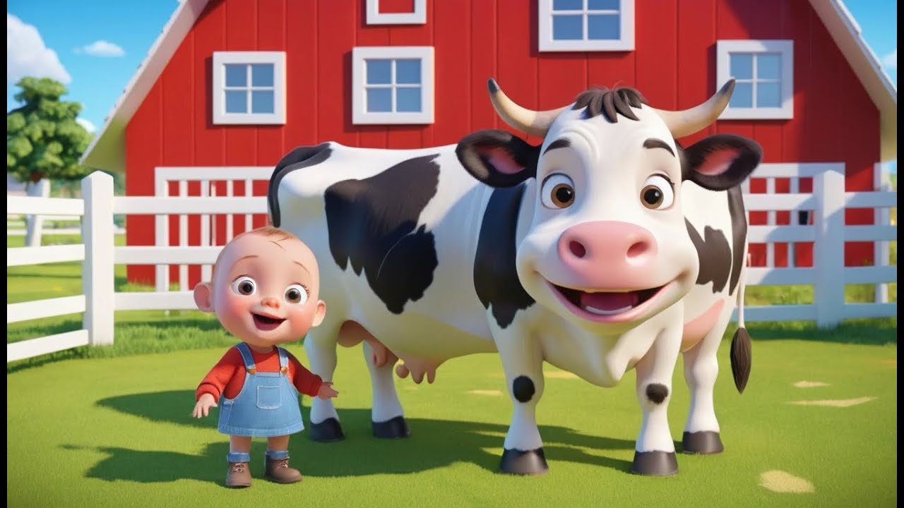 Baby Cow Say Moo Moo Moo | Fun Farm Animal Song for Kids | Sing Along ...