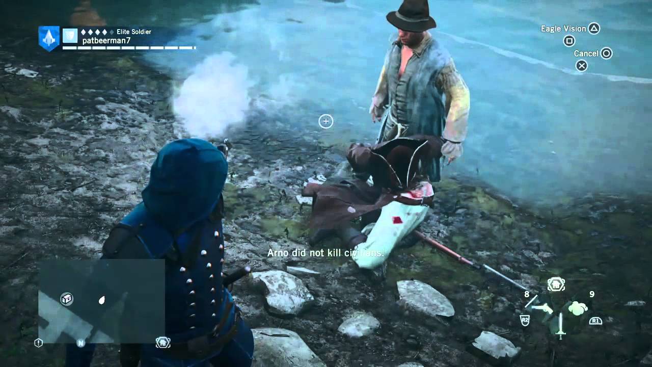 Assassin's Creed Unity NPC dispute - YouTube