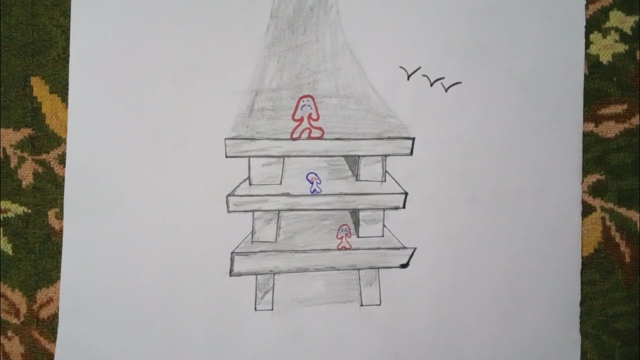 How to draw 3d bridge on paper |Easy optical illusion Art - YouTube