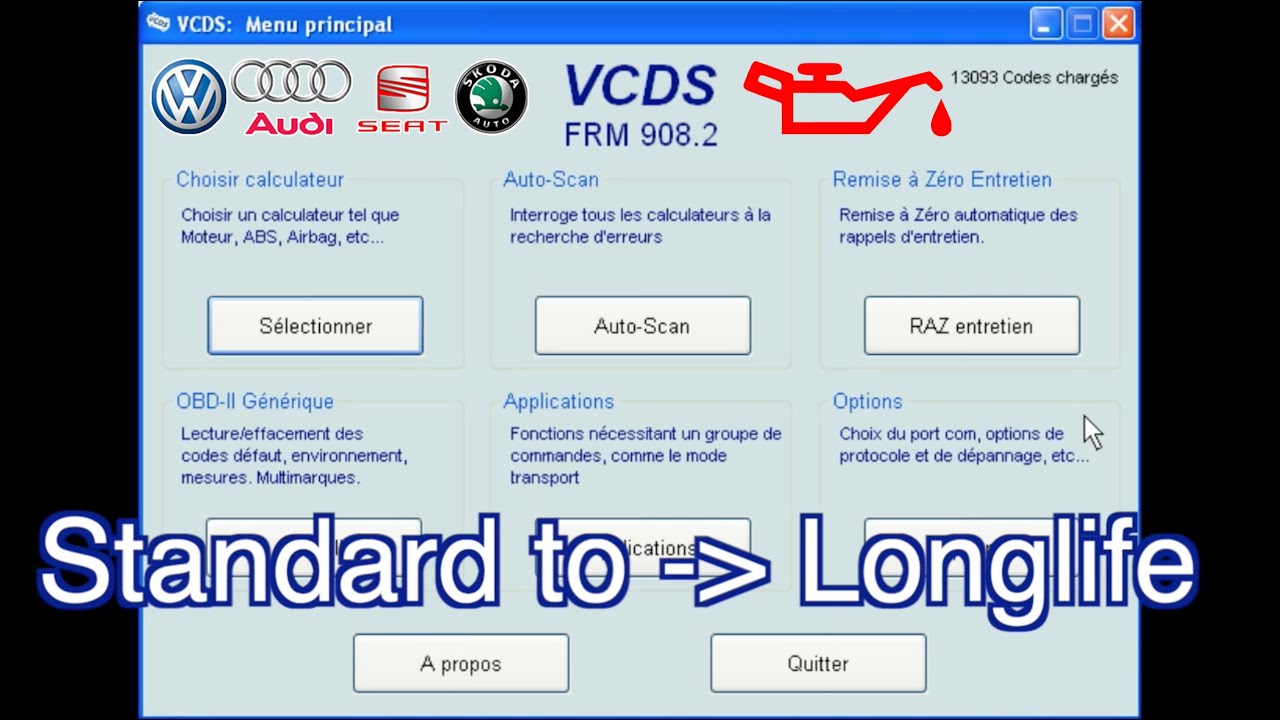 VCDS tutorial coding long life - YouTube