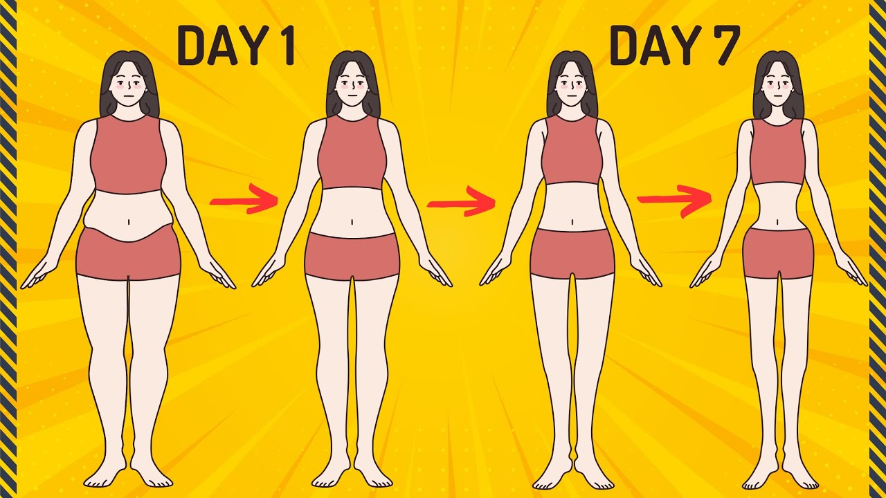 10 Min Standing Workout For a Smaller Waist LOSE 2 INCHES OFF WAIST in ...