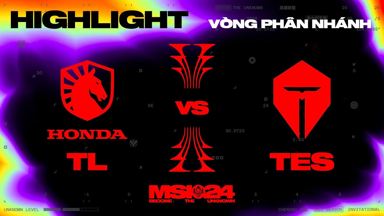 HIGHLIGHT | TL vs TES | MSI 2024 - Vòng Phân Nhánh | 07.05.2024 - YouTube