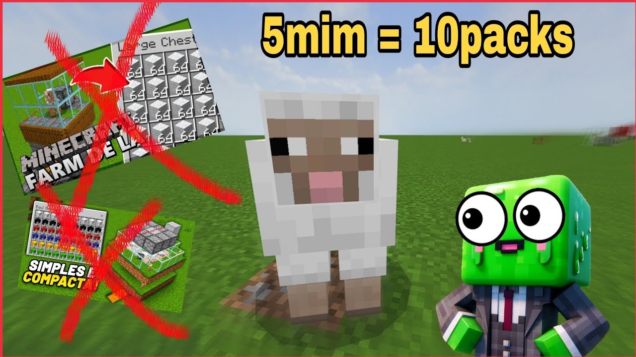Farm de lã Com bug de chunks !(wool farm) .(Tutorial #1) - YouTube