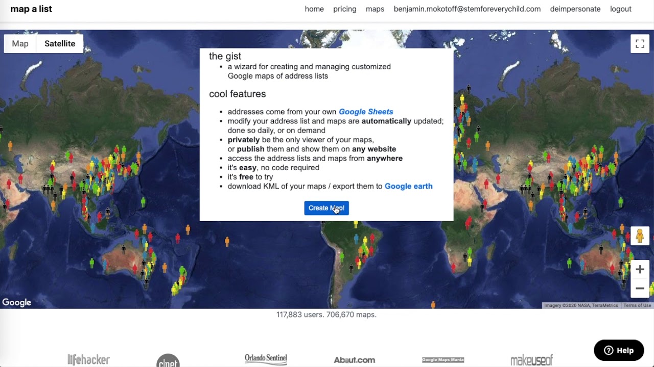 Using a custom pin image on a google map with mapalist - YouTube