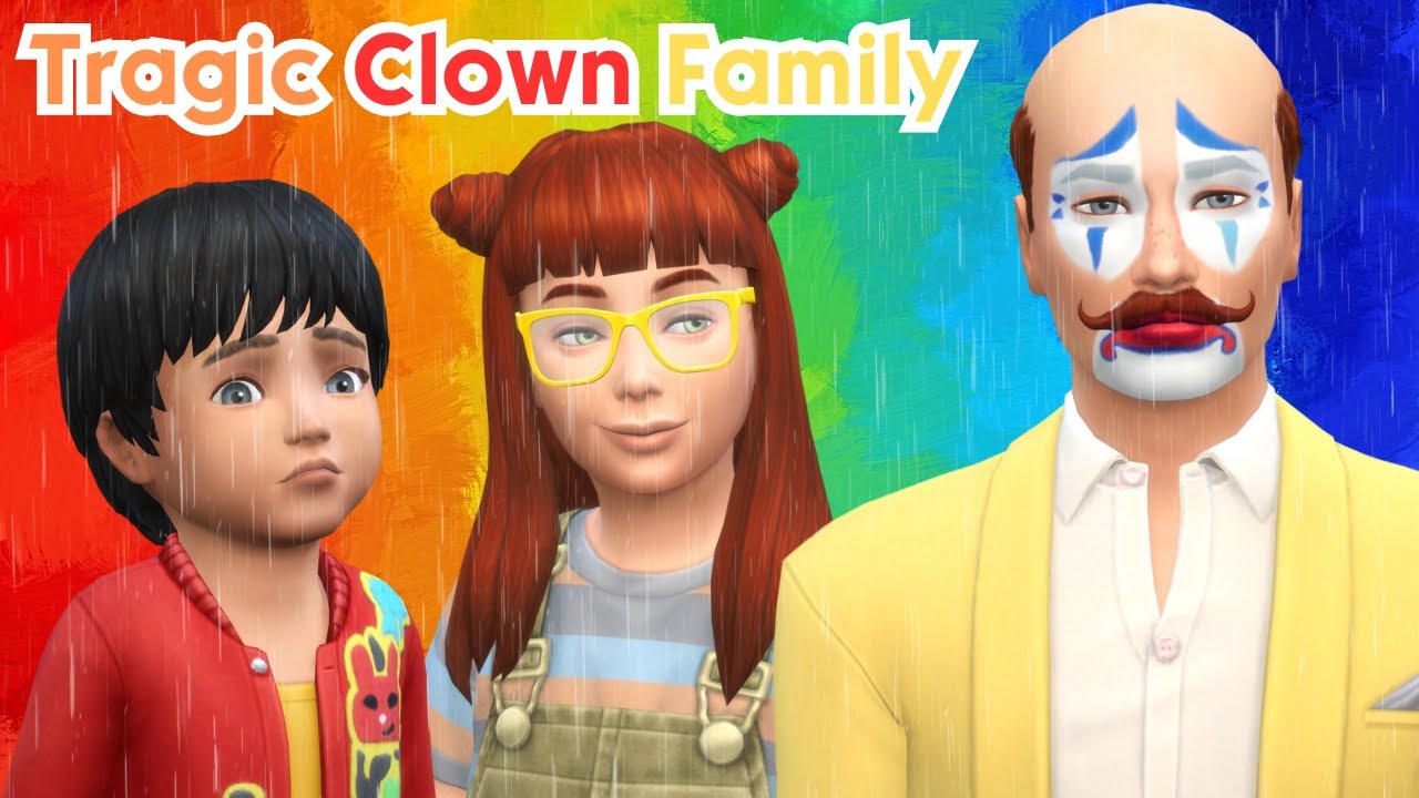 creating the TRAGIC CLOWN in the sims 4 - YouTube
