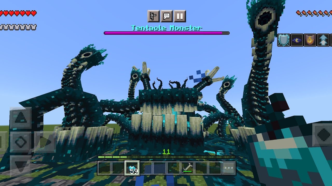 Warden Dimension Boss in Minecraft PE - YouTube
