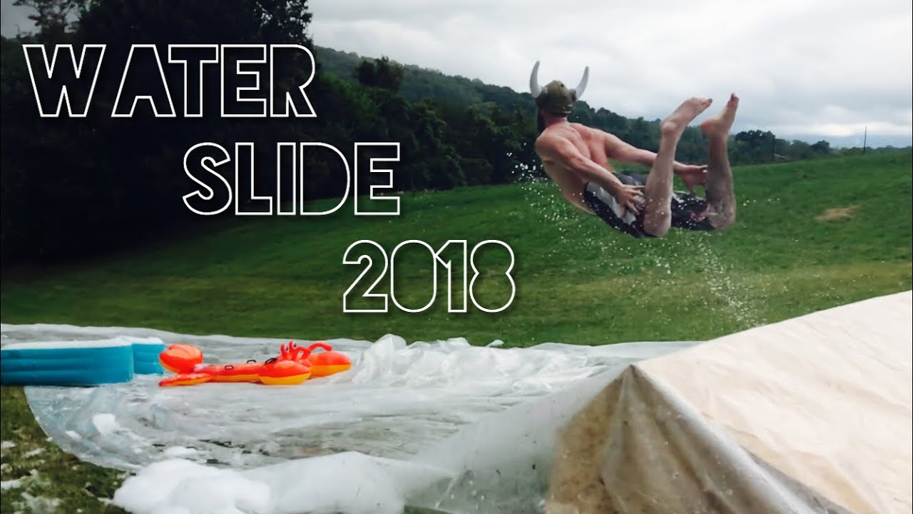 Water Slide Ramp Party 2018 - YouTube