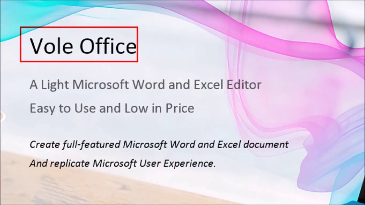 Installing the Vole Office Word and Excel Editor! - YouTube