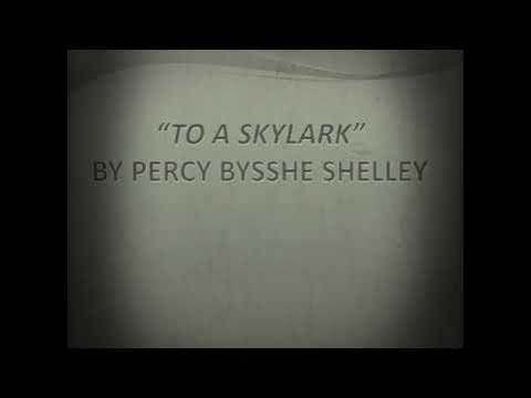 "To a Skylark" by P.B.Shelley - Complete Poem with Analysis #shelley ...