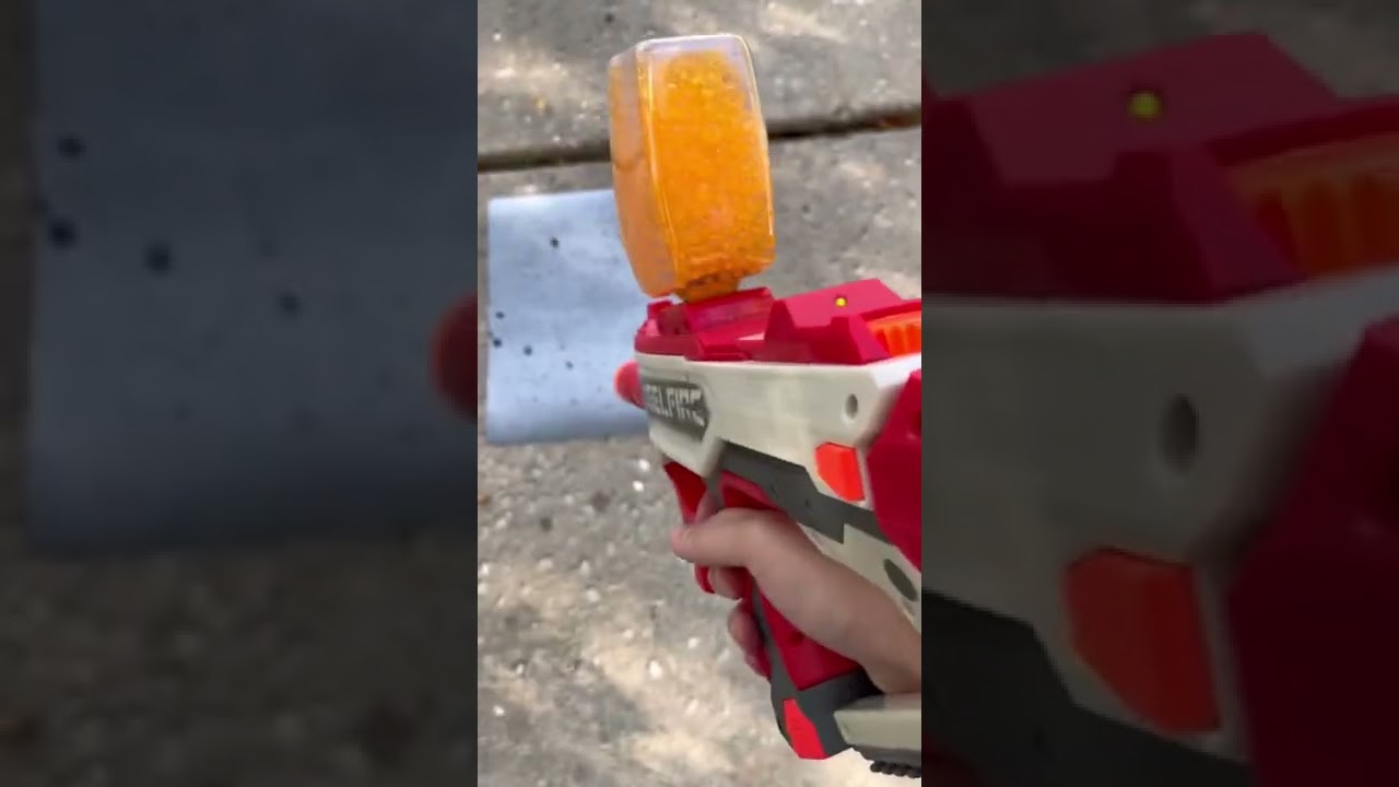 Using Fake Ink to Draw with the Nerf Pro Gelfire Mythic - YouTube