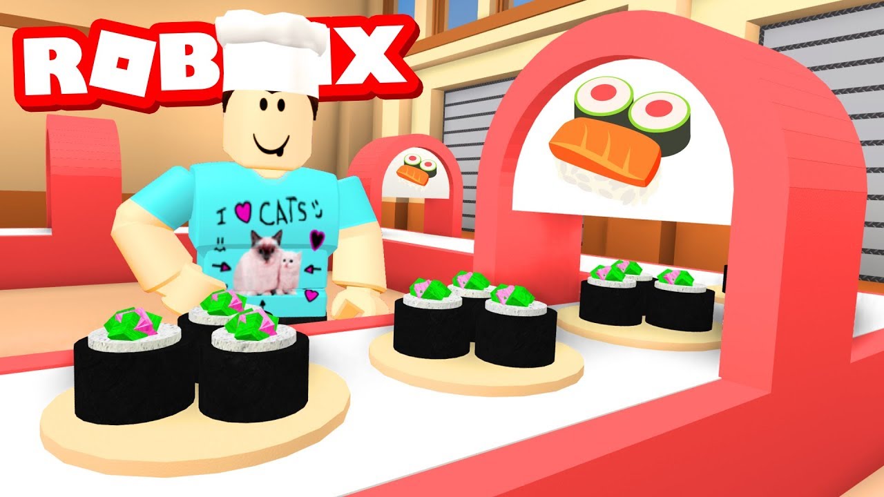 MAKING MY OWN SUSHI FACTORY IN ROBLOX - YouTube