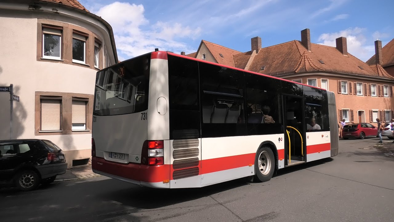 MAN NG 313 CNG - Wagen 731 , Sonderfahrt vom Busdepot bis ...