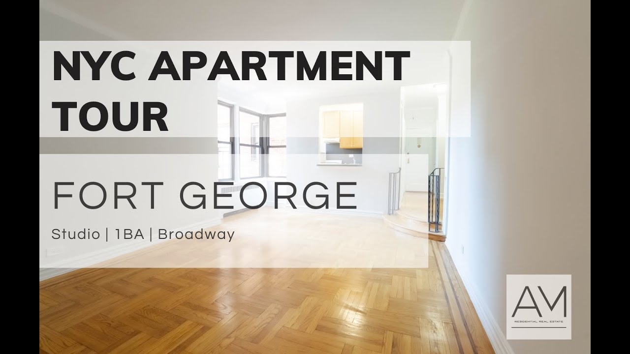 NYC Apartment Tour - Studio Apartment at Broadway, Fort George, New ...