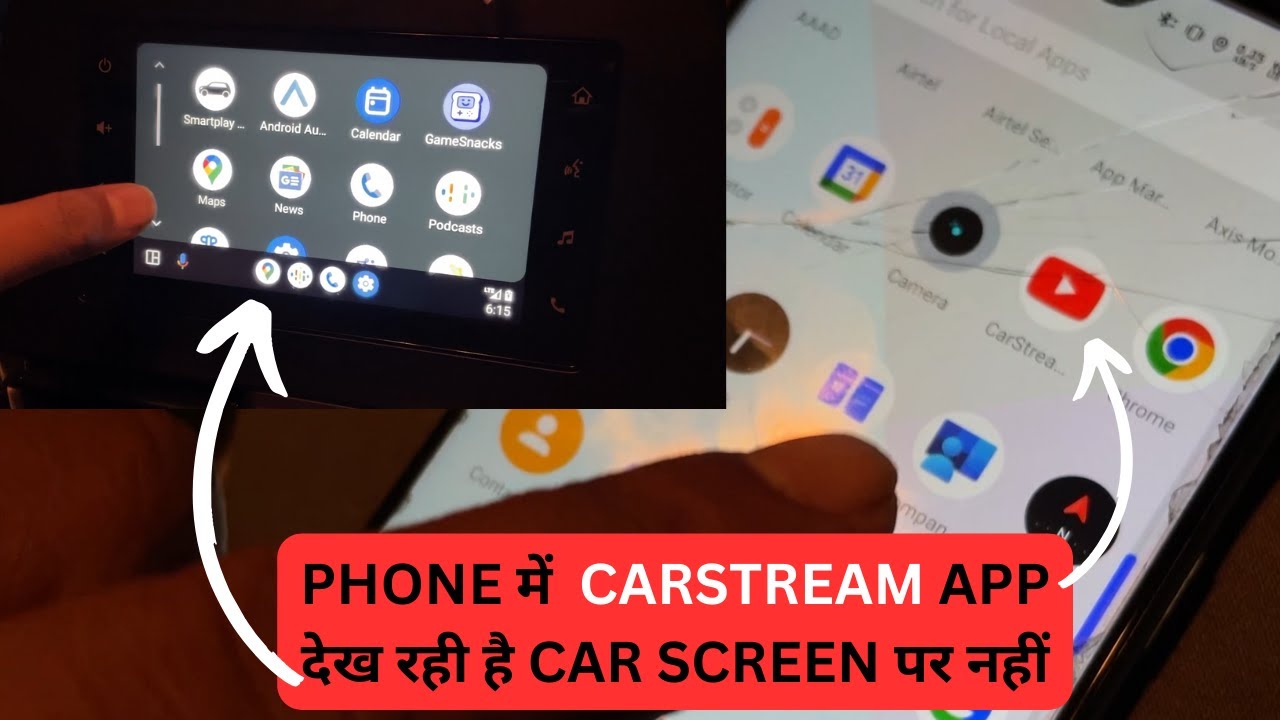 CARSTREAM APP installed in PHONE but CAR SCREEN mein show NAHI HO RAHA ...