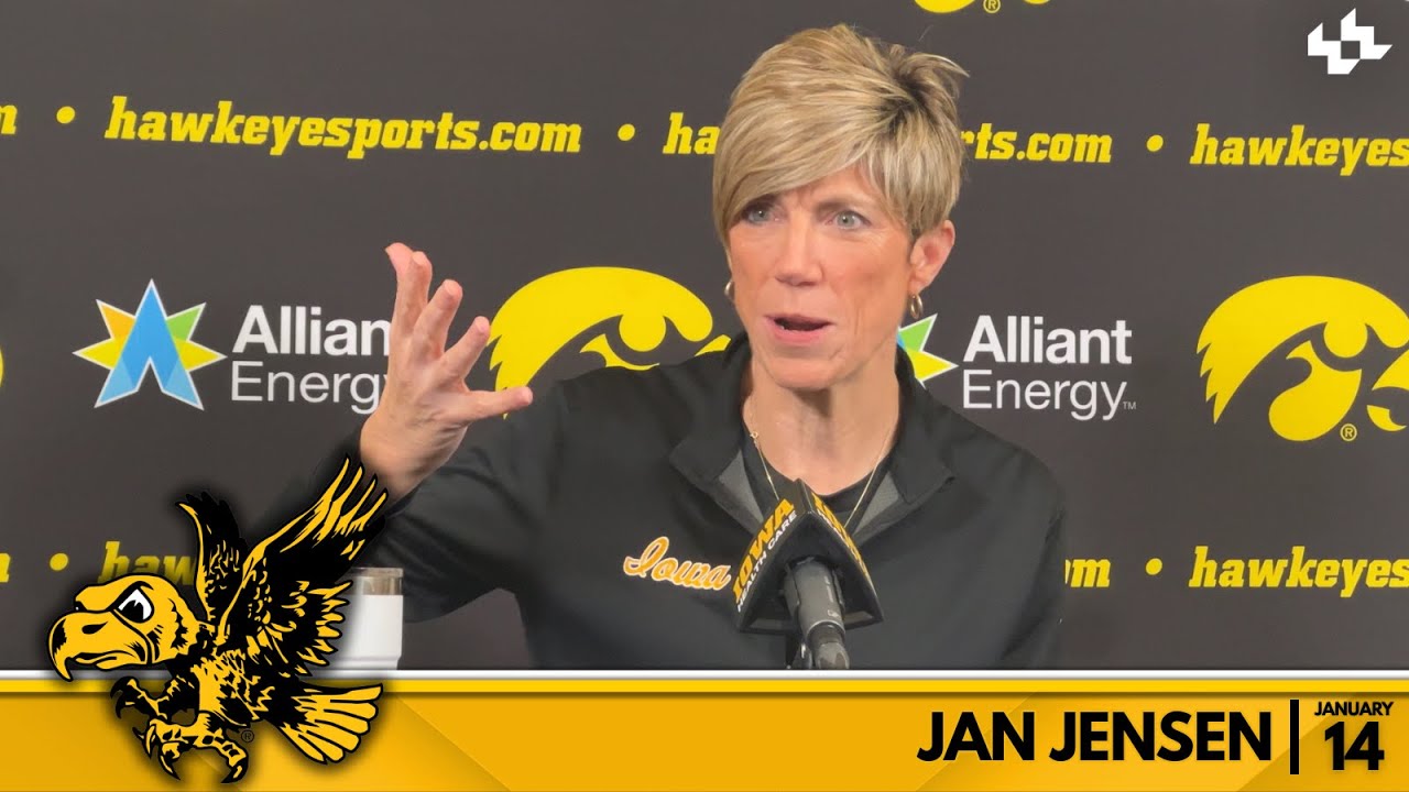 Jan Jensen | Iowa Women's Basketball | Jan. 14 - YouTube