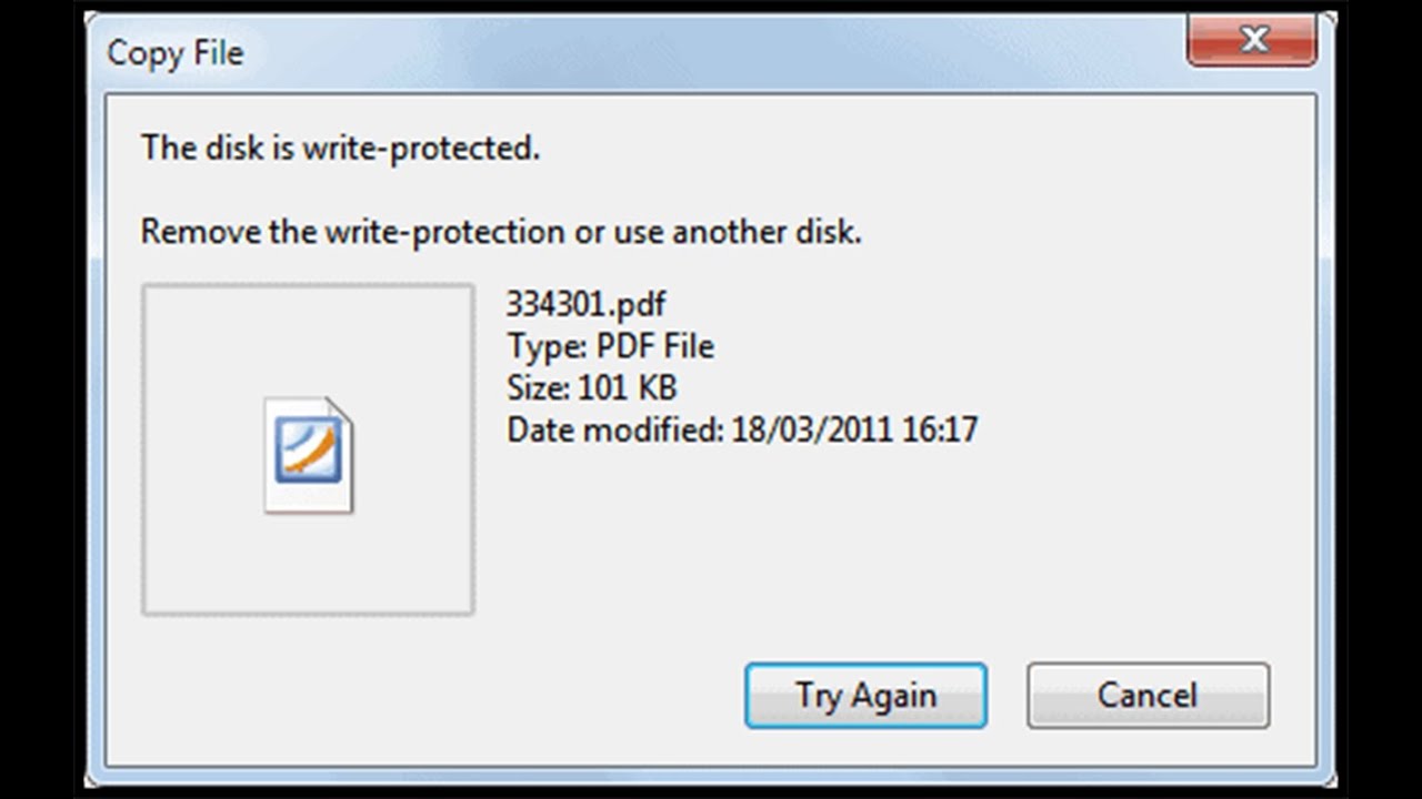 How To Remove Write Protection - YouTube
