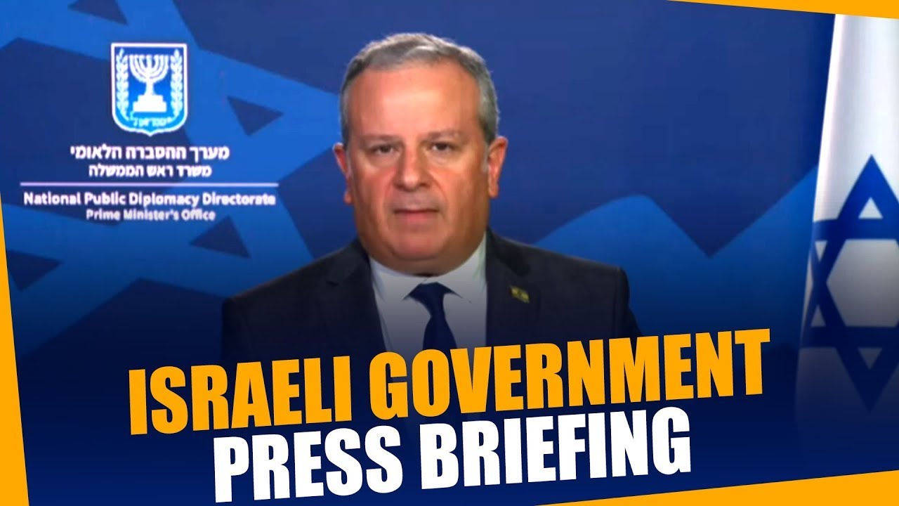 TEL AVIV, ISRAEL | Israeli Government Spokesperson David Mencer Press ...