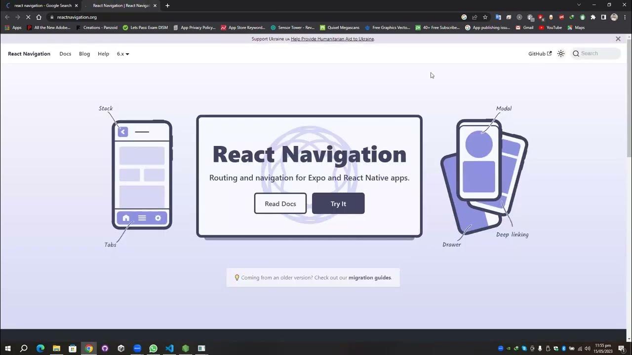 React Native React Navigation #class 1 - YouTube