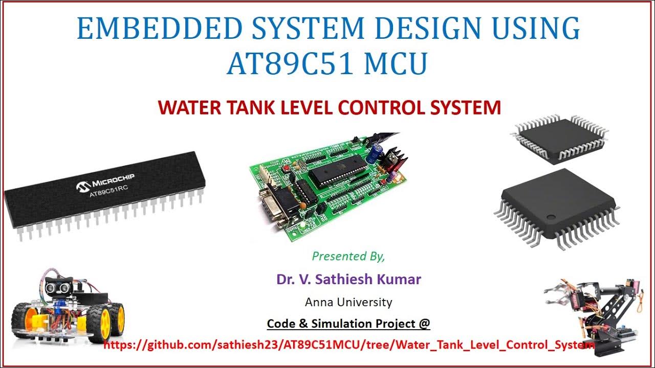Water Tank Level Control System using AT89C51 (8051) microcontroller - YouTube