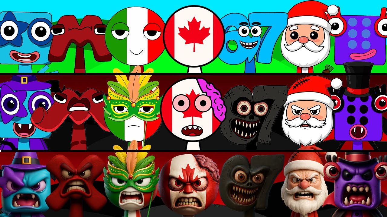 Incredibox Sprunki OC Phase 1 to Phase 3 Italy, M, L (Alphabet Lore ...
