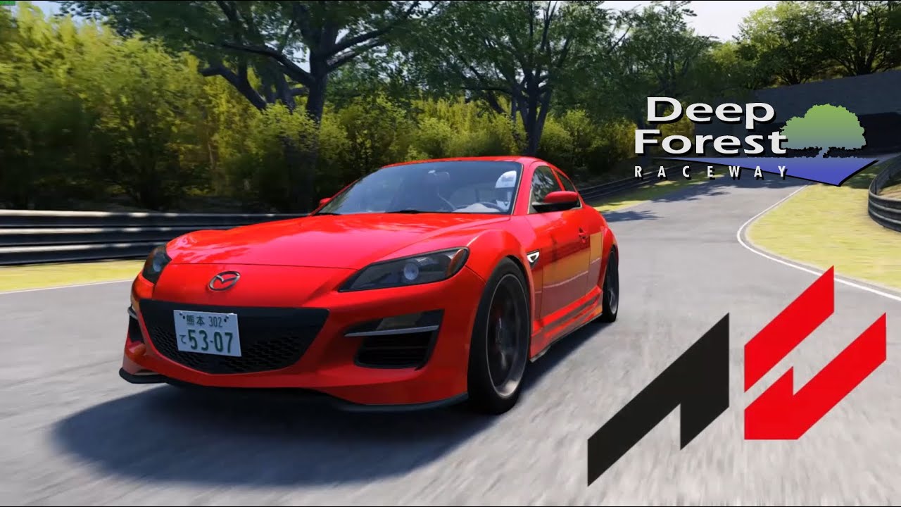 Mazda RX8 on Assetto Corsa | DeepForest Raceway - YouTube