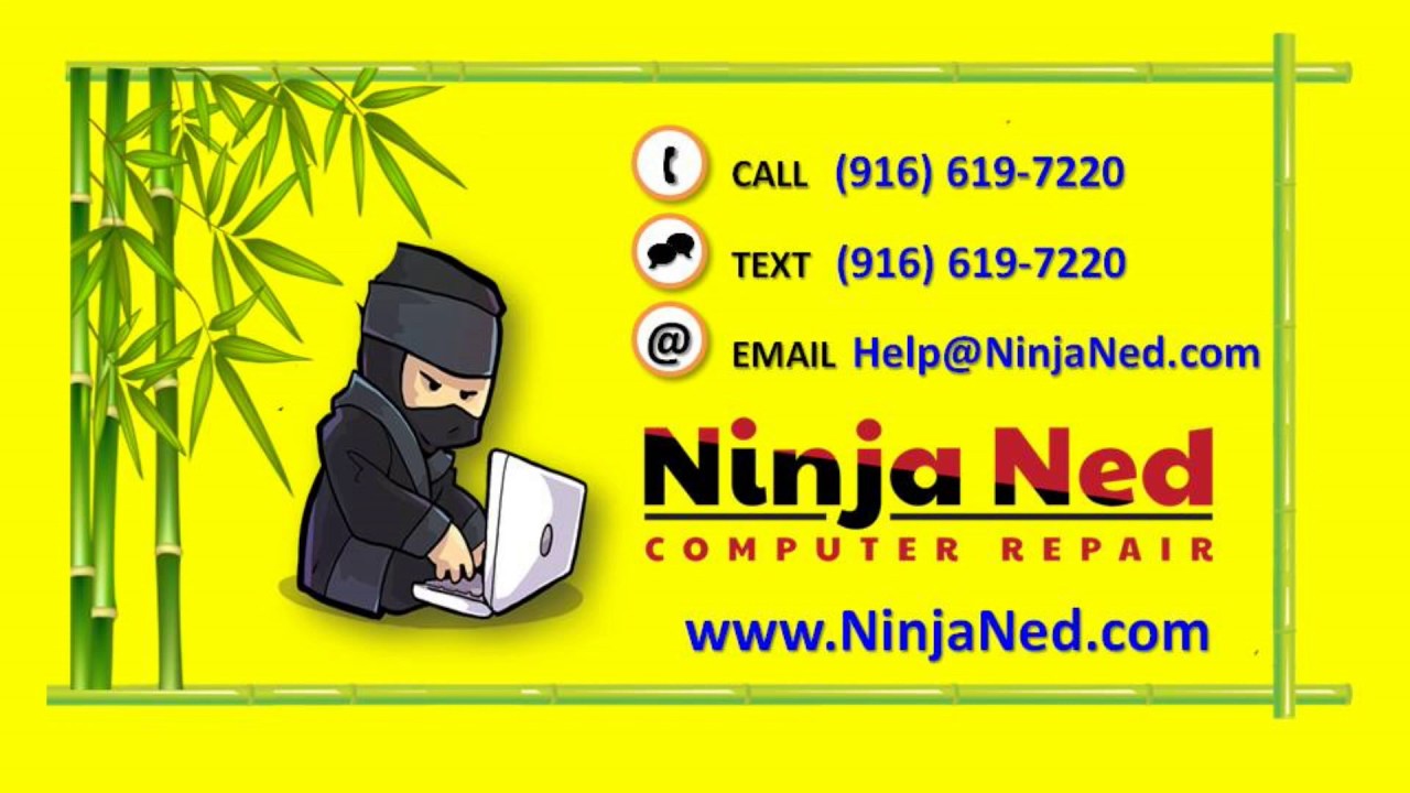 Ninja Ned Computer Repair Promo1 - YouTube
