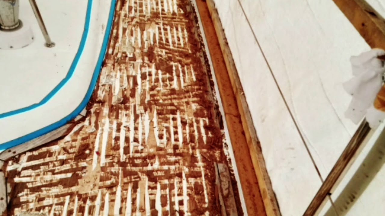 SV Nova Vida Teak Deck Renovation - YouTube