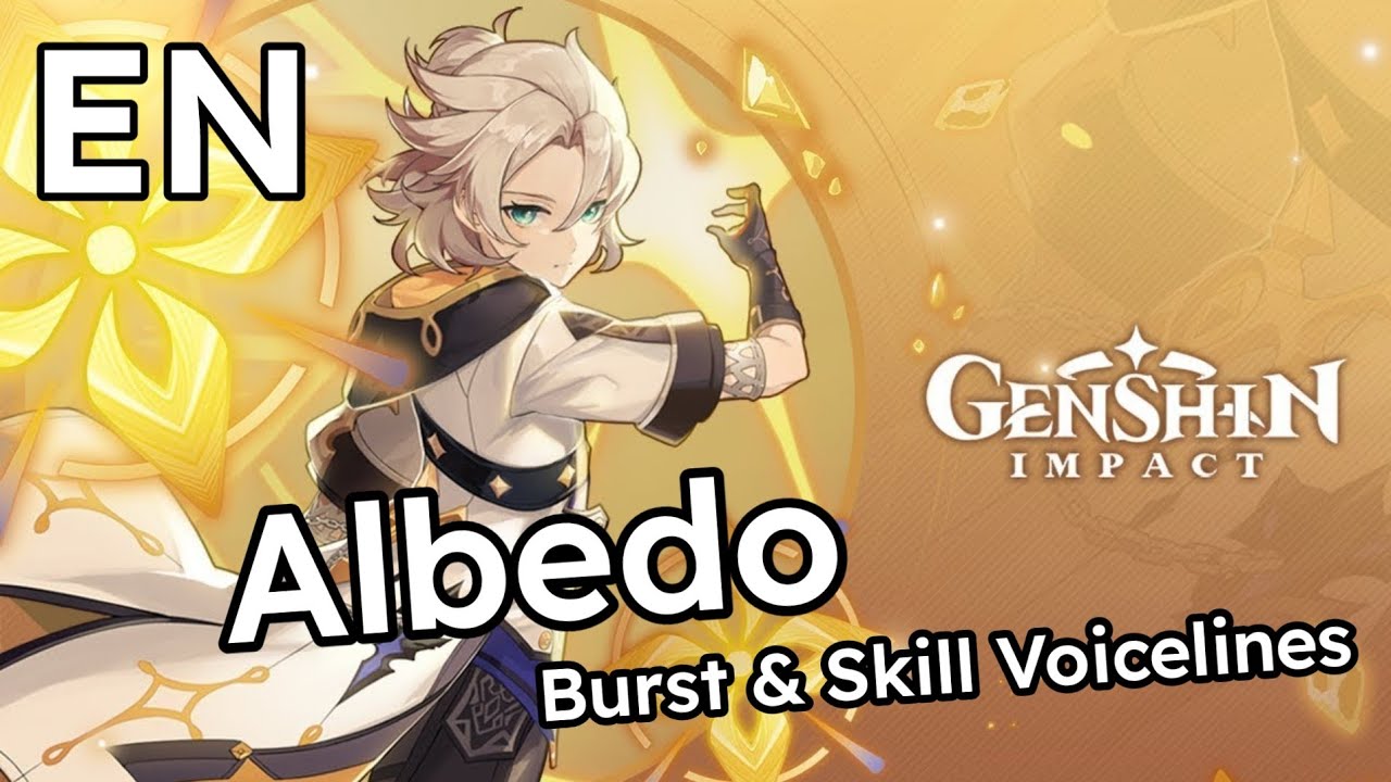 Albedo - Kreideprinz - Elemental Skill and Burst Voice Lines - English ...