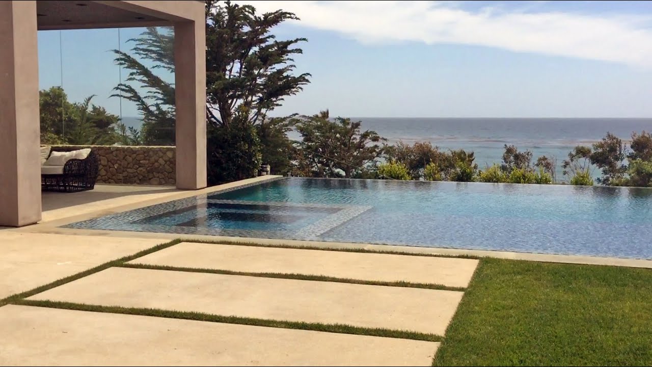 Malibu Infinity Pool Ocean View House - YouTube