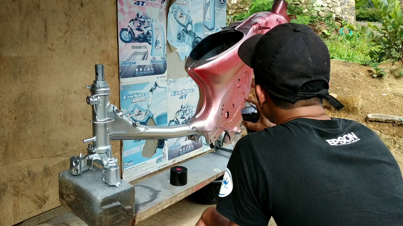 MERAH DOF CAT MERAH PCX #C70 PAKAI SAPPORO ULTIMATE M74, LAPIS PERTAMA ...