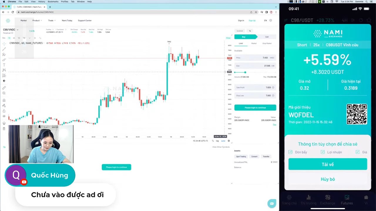 15/11/2022 Live Futures Trading - HIT TP CHZ, COTI, TRX, tiếp theo Long ...